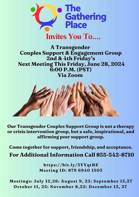 Transgender Couples Support Group – Las Vegas PRIDE