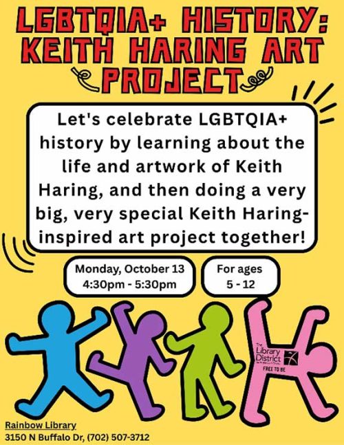 LGBTQIA+ History: Keith Haring Art Project – Las Vegas PRIDE