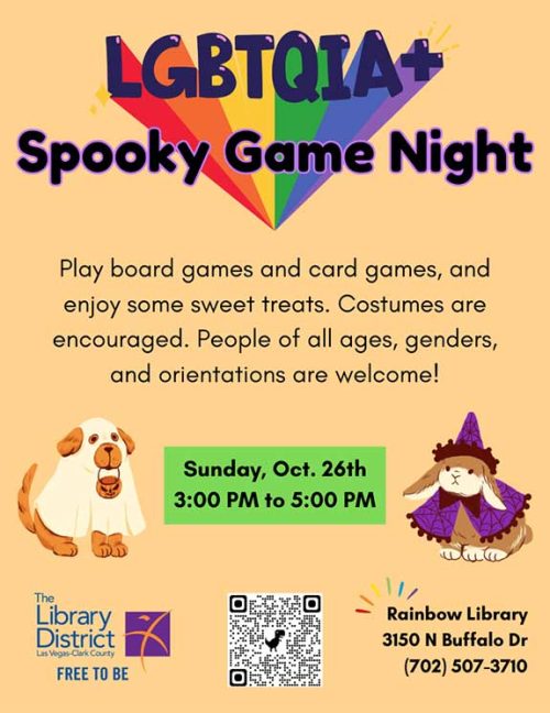 LGBTQIA+ Spooky Game Night – Las Vegas PRIDE